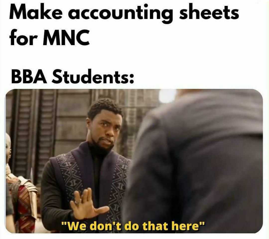 Accounting Student Meme